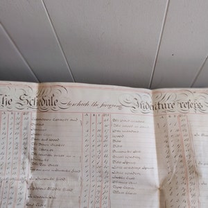 Vintage Hand Written Schedule Emphera - Etsy