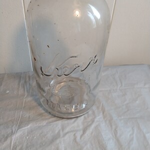 Large Vintage Kerr Mason Jar With Lid - Etsy