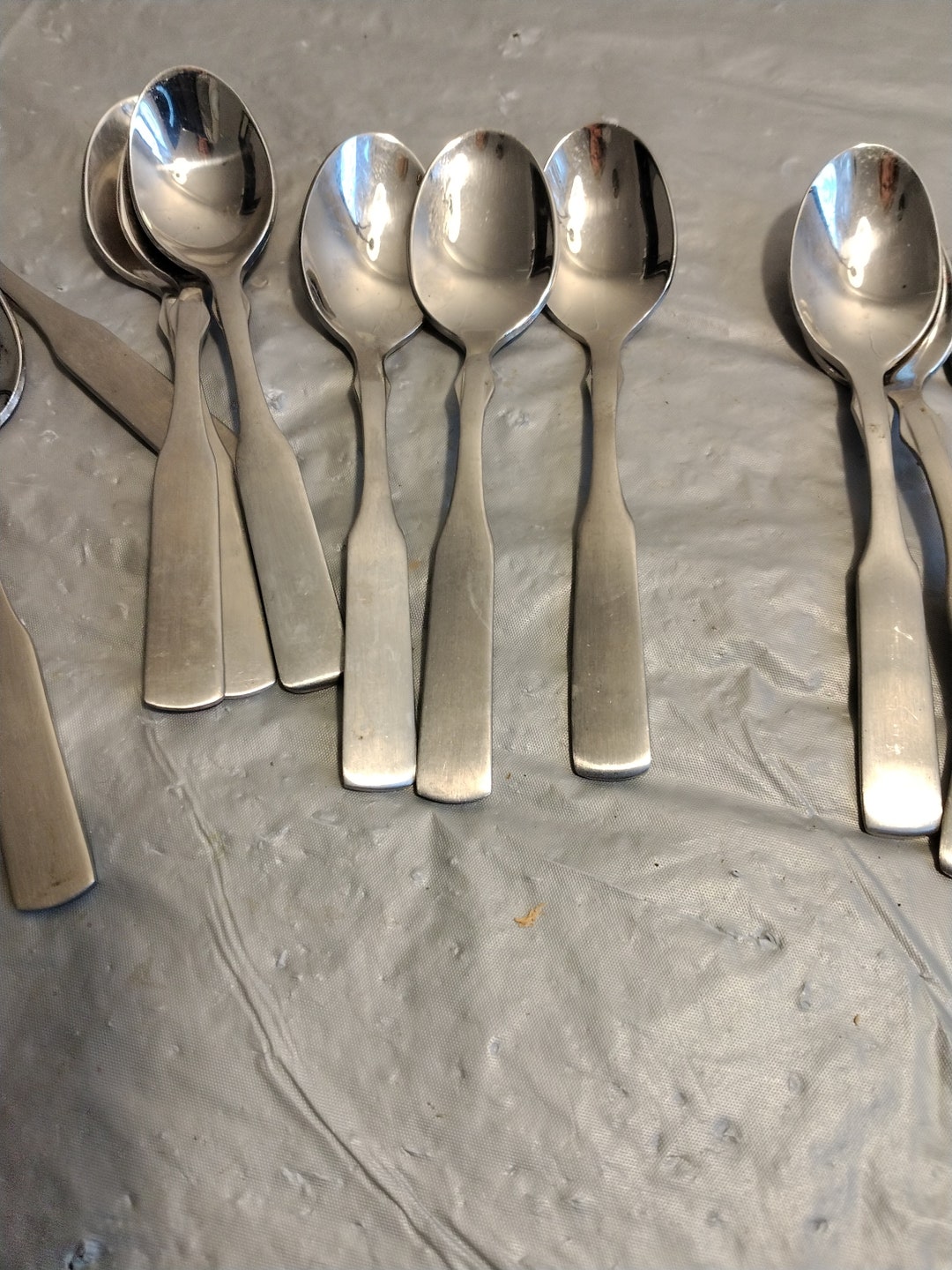 14 Vintage Mexico Stainless Espresso Spoon, Dessert Spoons, Cocktail ...