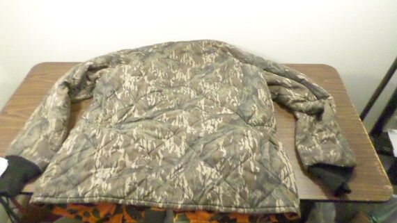 Vintage Johnson Garment Reversable Tree Bark Camo Bla… - Gem
