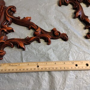 Pair Vintage Syroco Wood Wall Shelf Shelves Sconces - Etsy