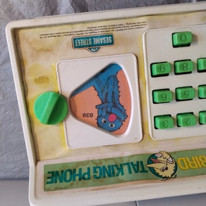 Vintage 1983 Sesame Street Toy Telephone Big Bird Talking Phone - Etsy
