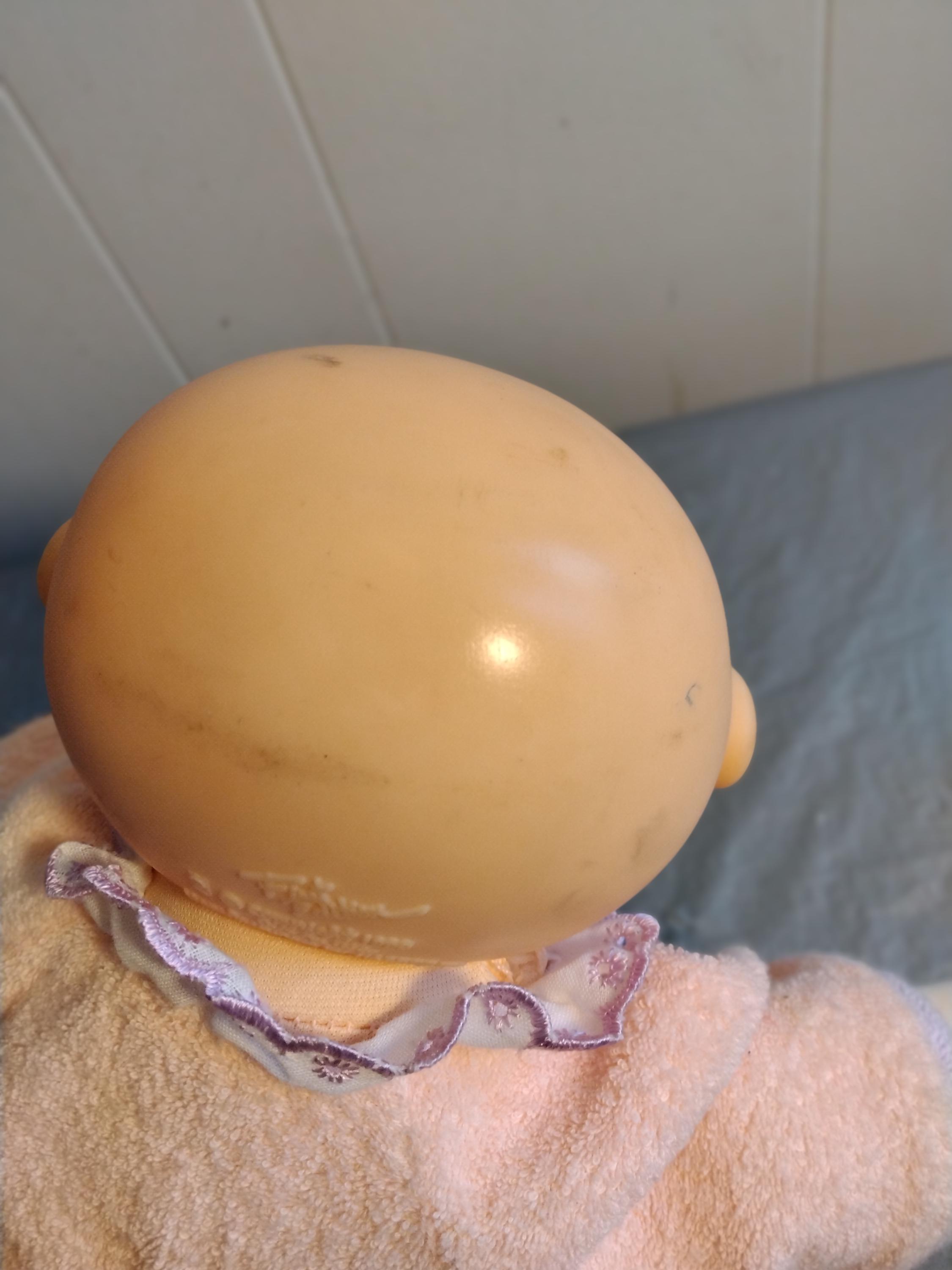 Hasbro 1990 First Edition Vintage Cabbage Patch Kids Baby Doll Bald Boy ...