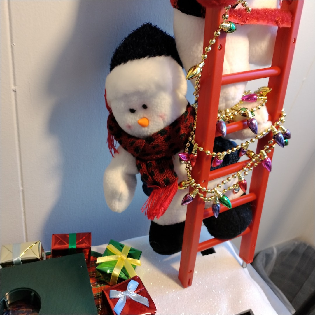 Vintage Avon Fiber Optic Trim a Tree Snowman Tree Christmas Decor ...