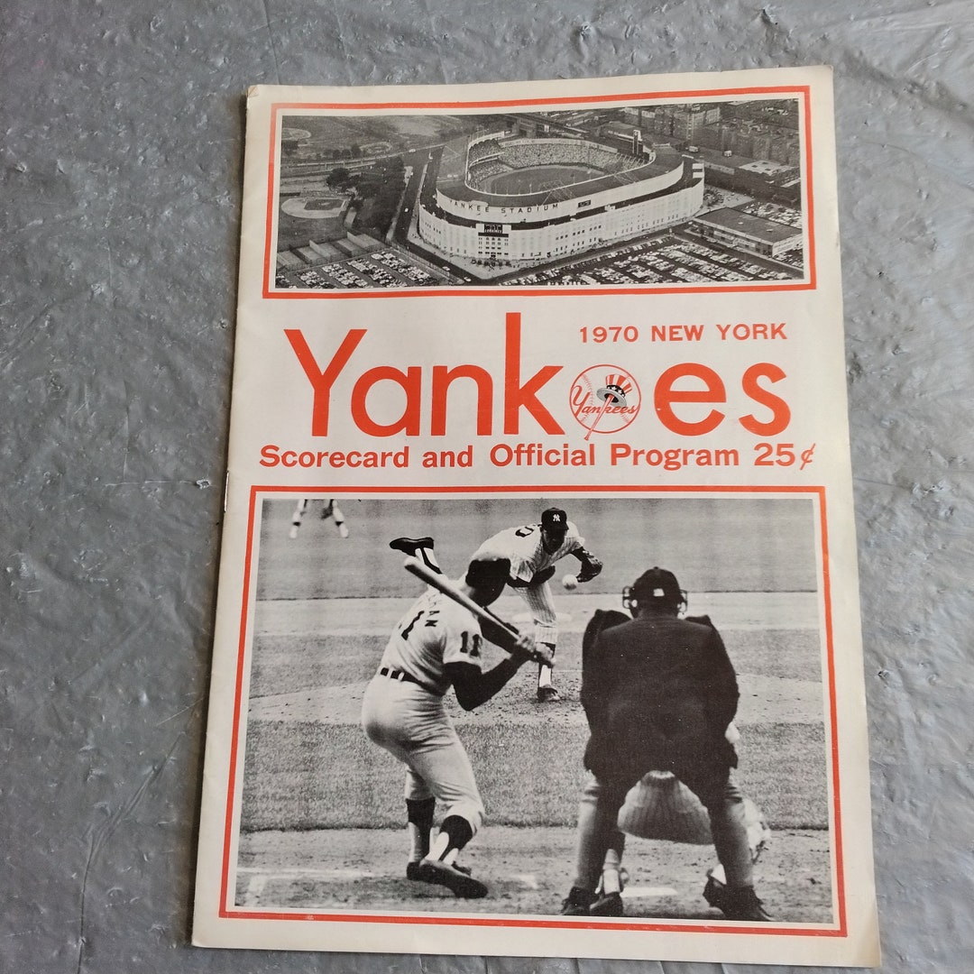 1970 NY Yankees Scorecard and Official Program - Etsy