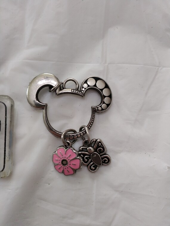 3 pc Vintage Disney Keychains, Minnie Mouse Mickey Mo… - Gem