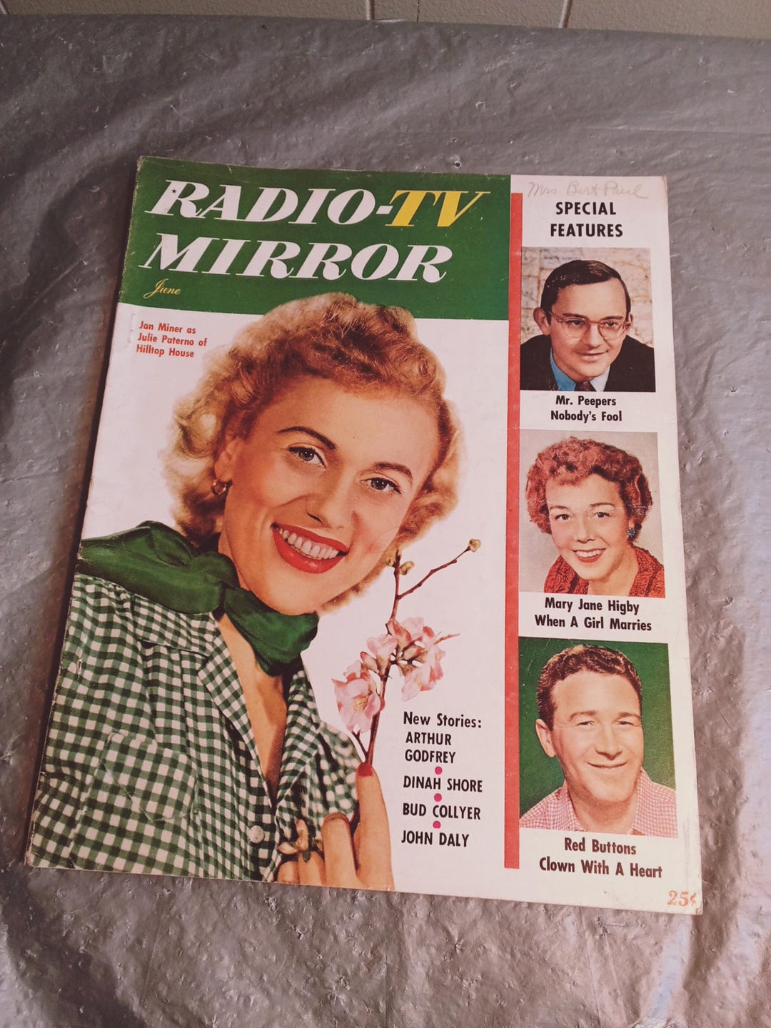 1953 Radio-tv Mirror Magazine, Dinah Shore Arthur Godfrey Red Buttons ...