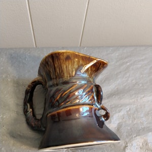 Vintage Iridescent Brown Glaze Rockingham Harber Toby Mug - Etsy