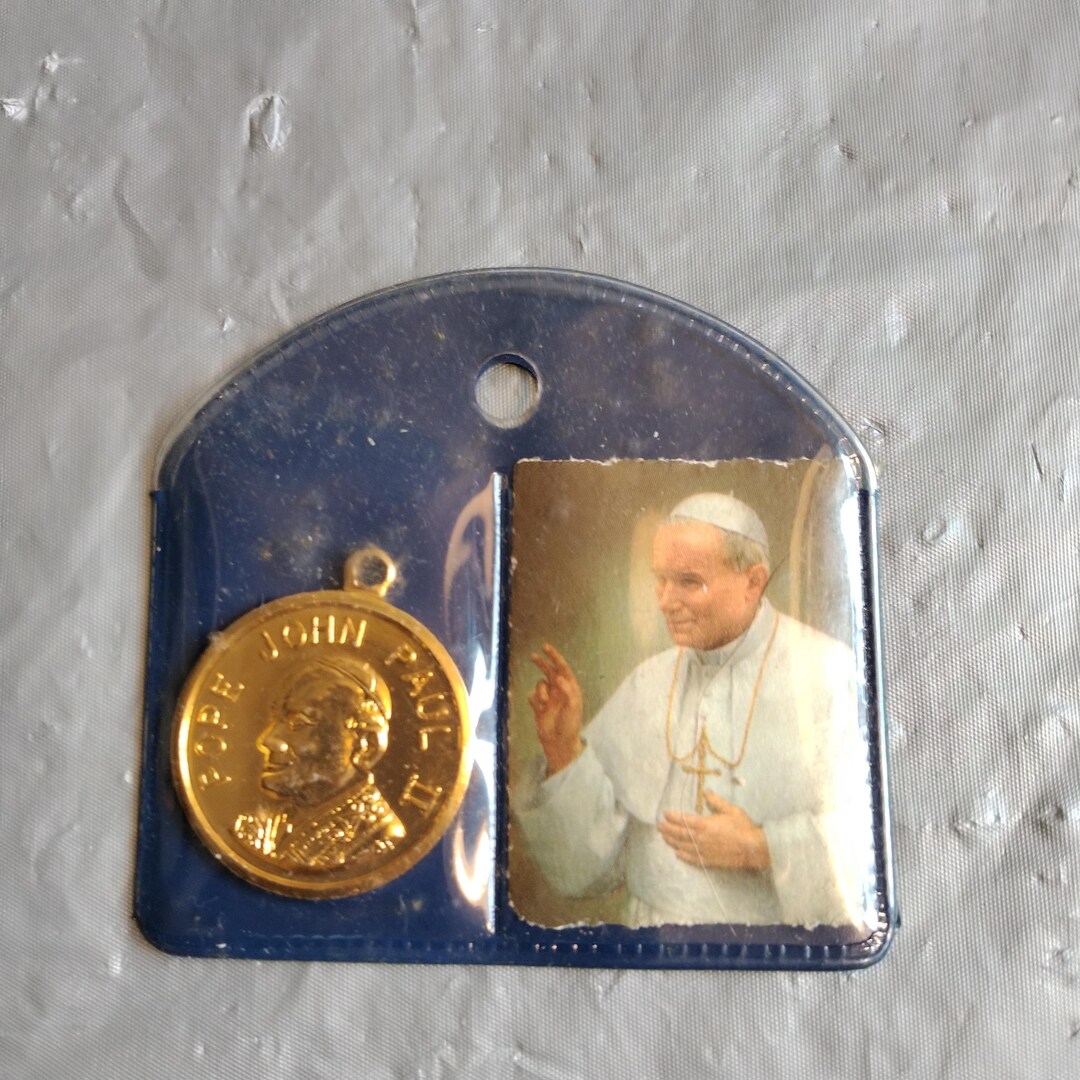Pope John Paul II Medal & Picture, Religious Memorabilia - Etsy