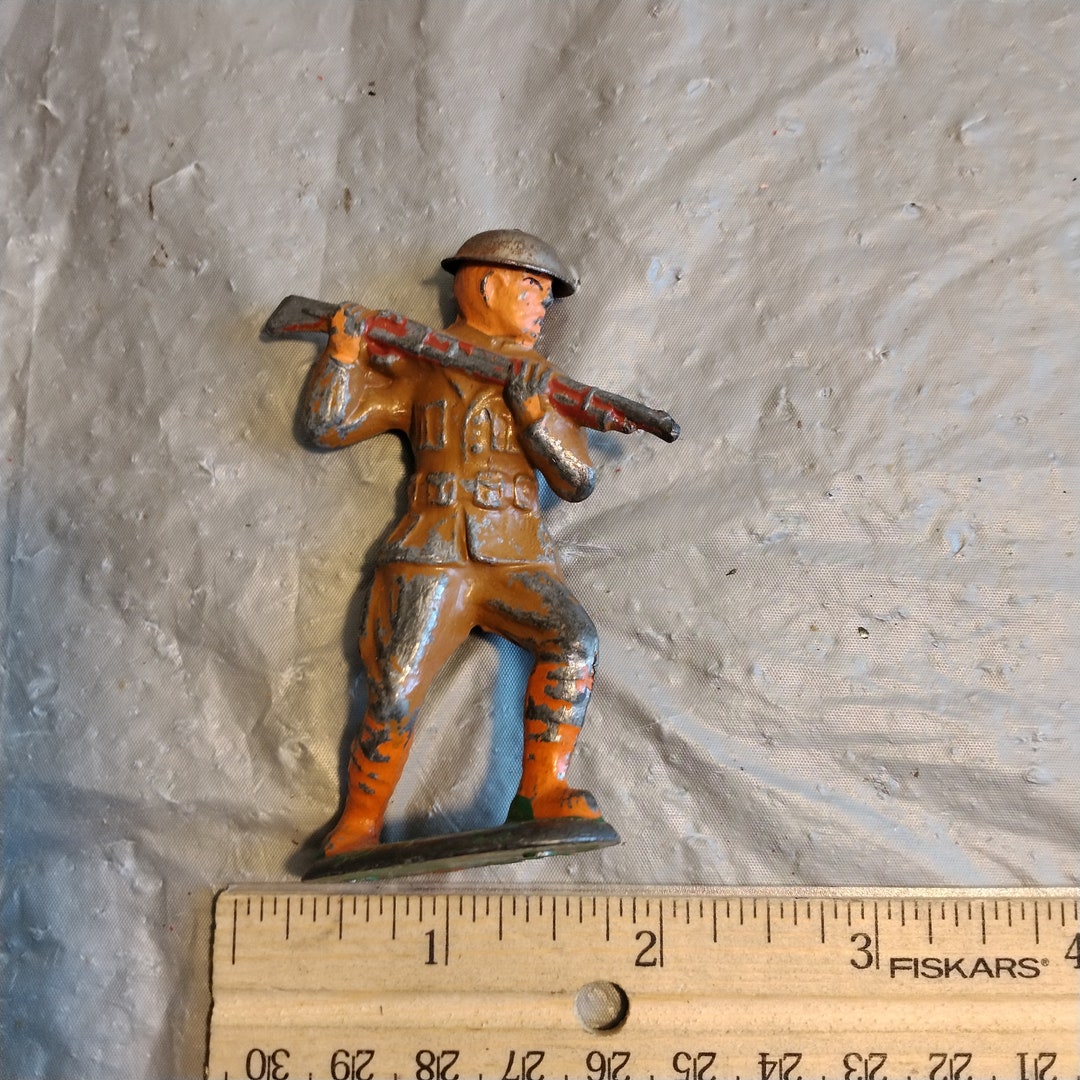 Vintage Lead Toy Soldier - Etsy