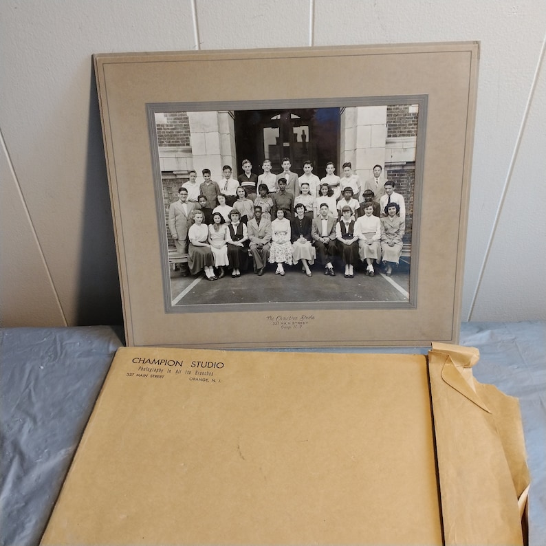 1950 Champion Studio B/W Class Photo - Etsy
