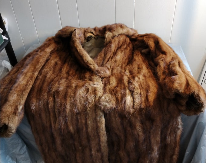 Vintage Mink Coat, Brown Mink - Etsy