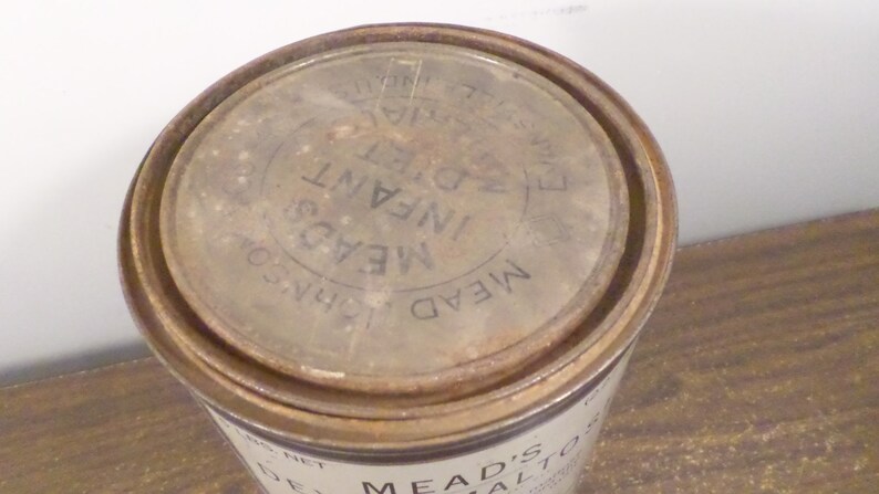 Vintage Baby Food Tin Mead's Dextri Maltose Tin Mead - Etsy