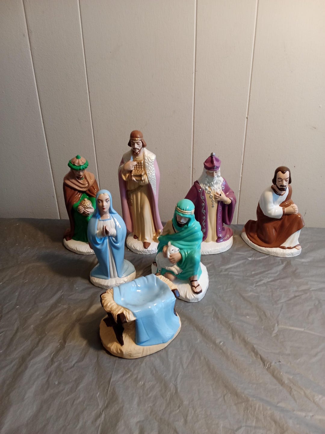 7pc Vintage Holland Mold Nativity Set, Religious Christmas Decor - Etsy