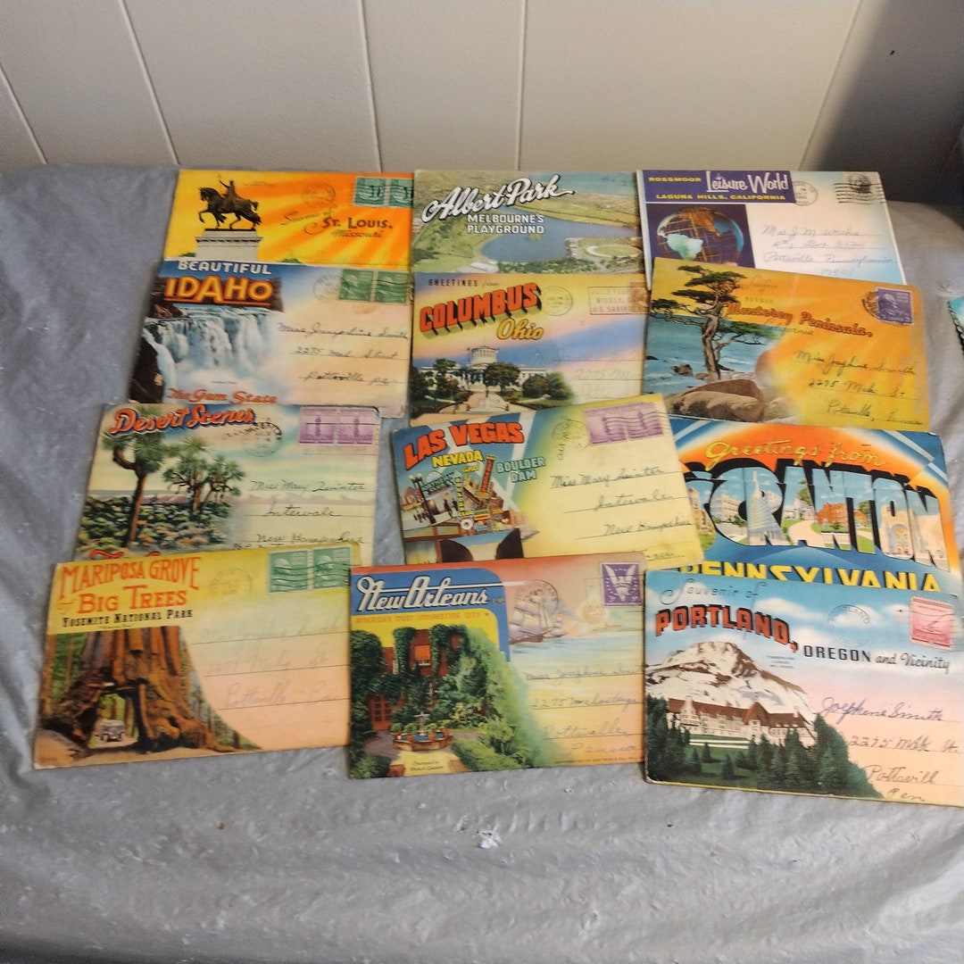 16 Vintage Fold Out Postcards, CA 1940s 1960s Circulated - Etsy