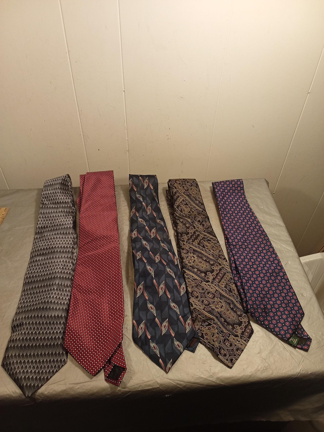 5 Mens Silk Ties, Ralph Lauren, Brooks Brothers, Geoffrey Beene - Etsy