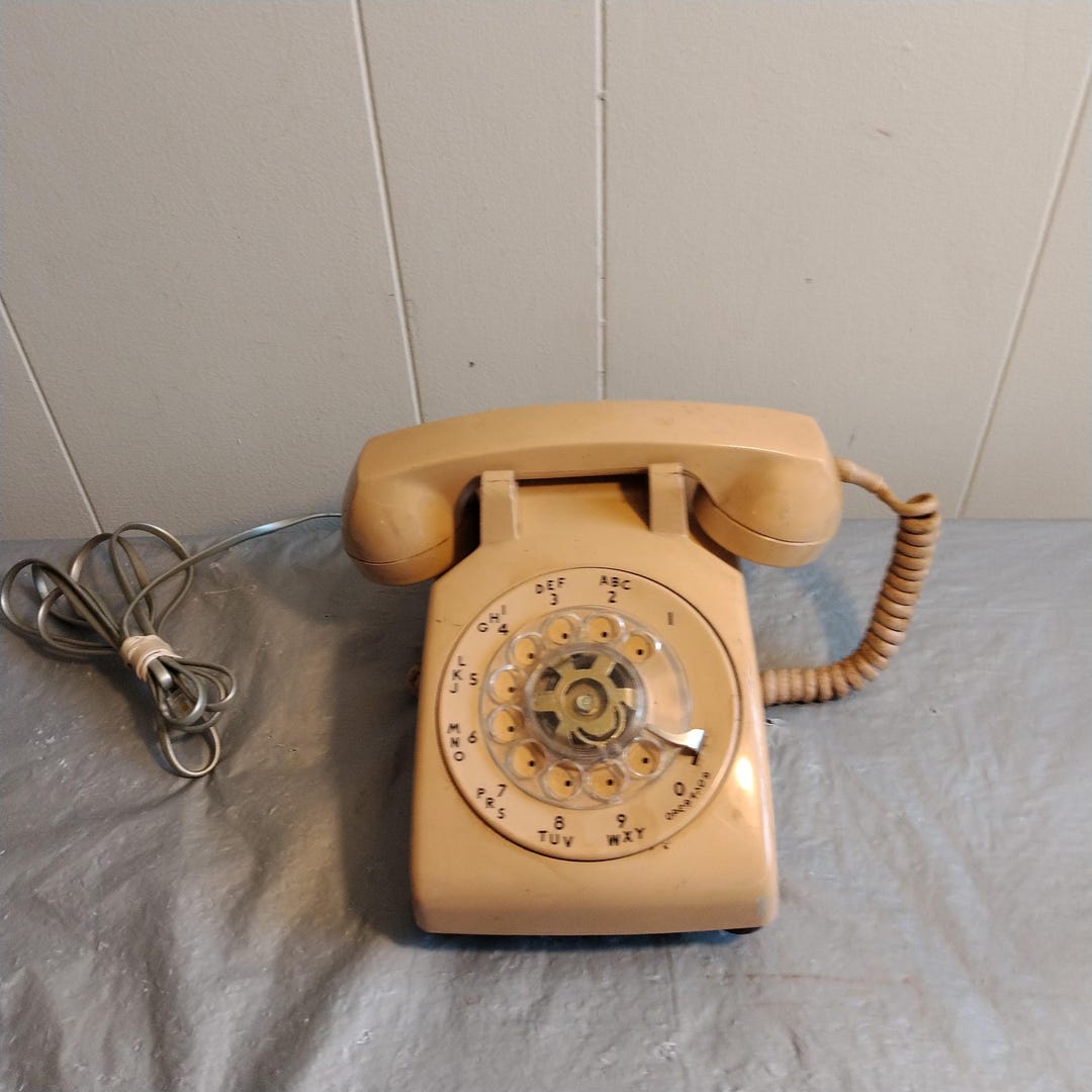 Vintage ITT Rotary Telephone Landline, Read Description - Etsy