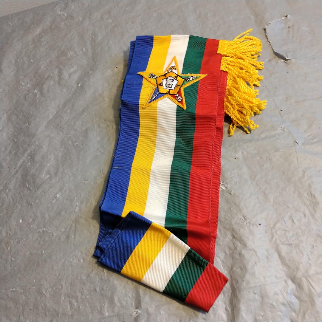 Masonic Eastern Star Sash, Read Description - Etsy