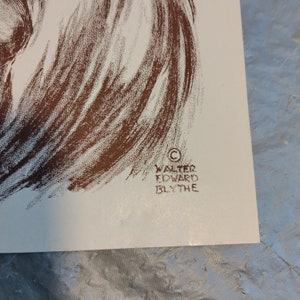 Mid Century Vintage Walter Edward Blythe Dog Print, Collie - Etsy