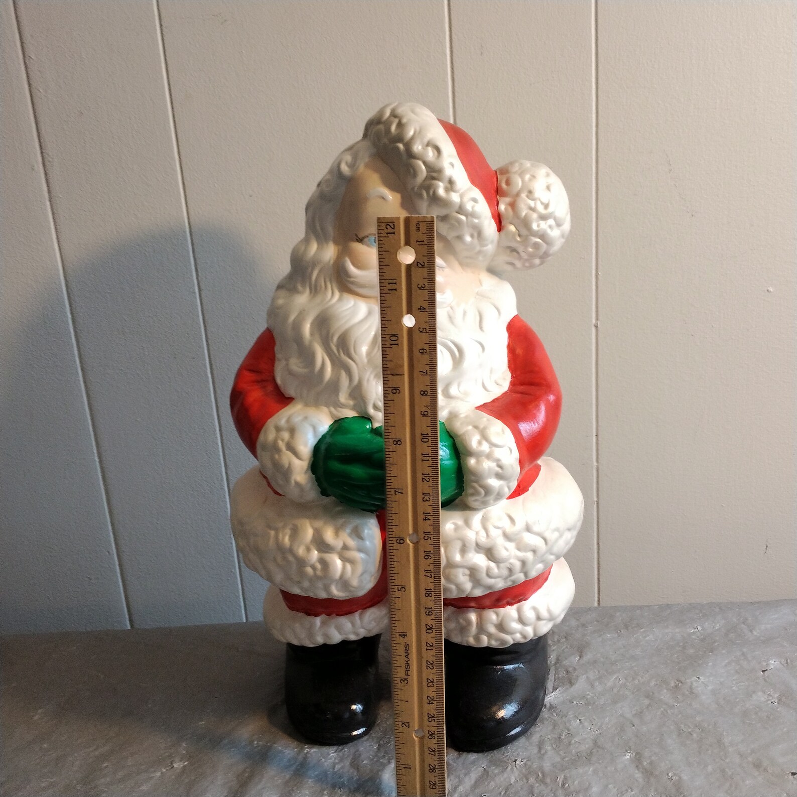 Vintage Atlantic Mold Winking Santa Statue Figure - Etsy