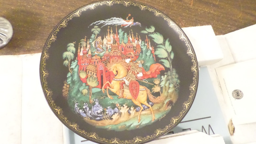 Vintage Tianex Russian Collector Plate, Russian Legends Fairytale ...