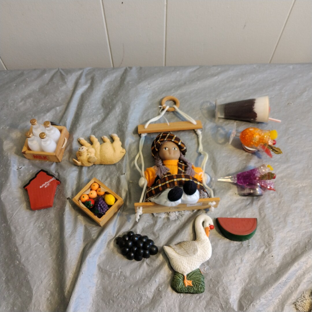 Lot Vintage Refrigerator Magnets, Milk Bottles Cocktails Souvenir - Etsy