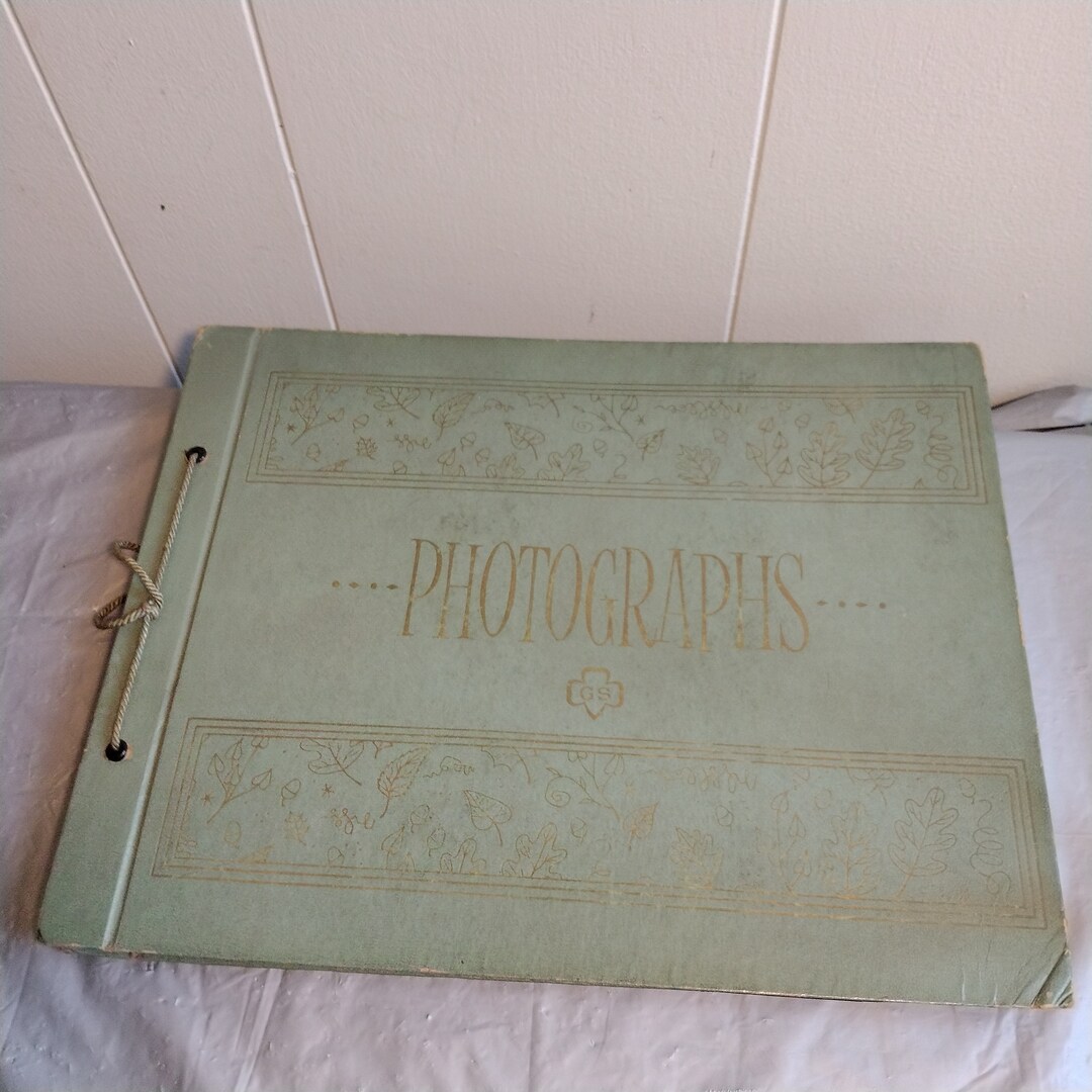 1950's 1960s Vintage Scrapbook Family Picture Album, B/W Photos, Look ...