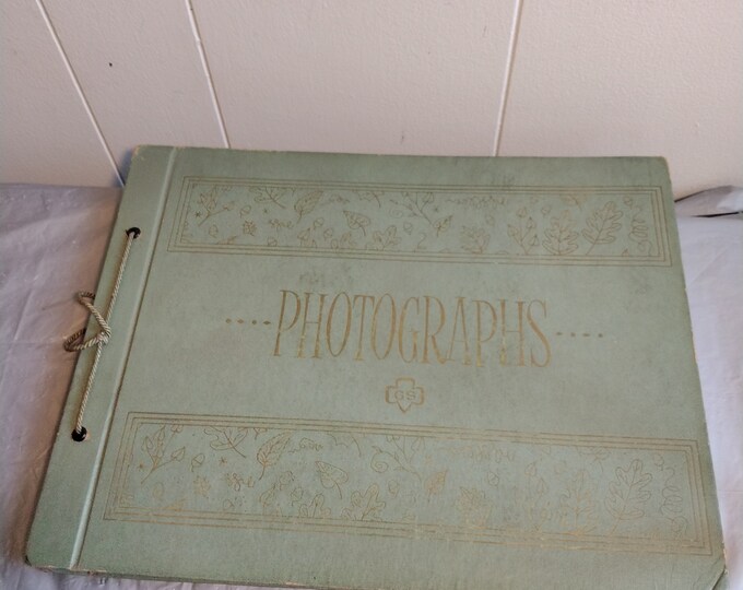 1950's 1960s Vintage Scrapbook Family Picture Album, B/W Photos, Look ...