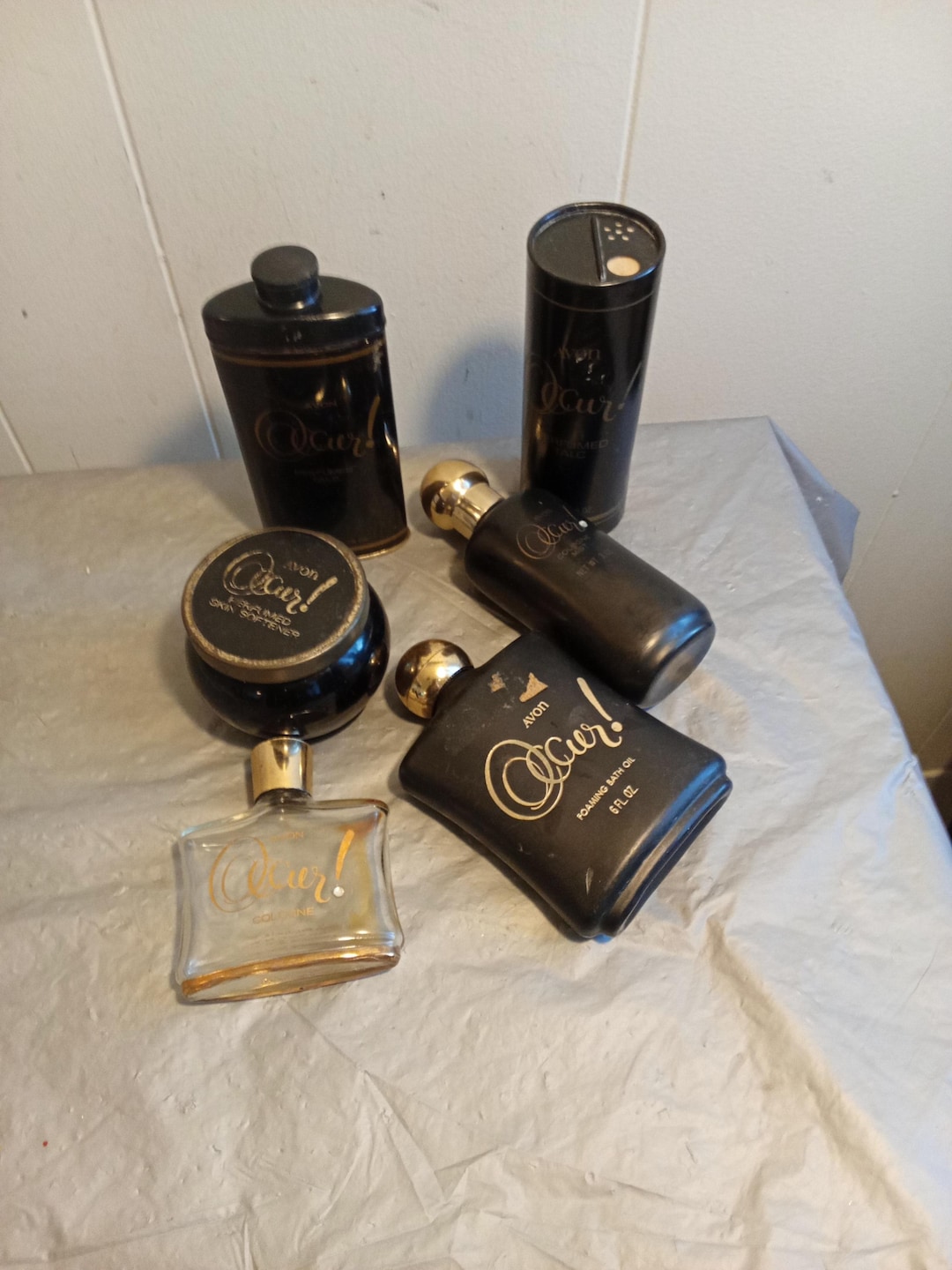 Lot Full & Empty Vintage Avon Occur Powder, Cream Jars, Perfume Bottles ...