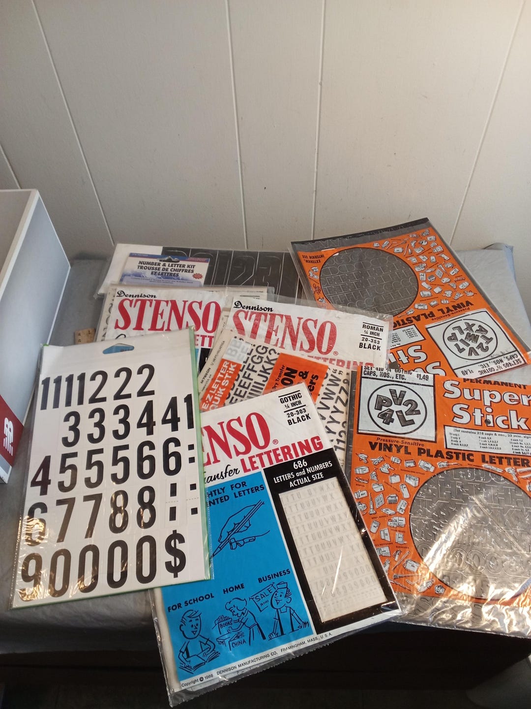 Assorted Lot Number & Letters, Vinyl House Numbers, Transfer Letters ...