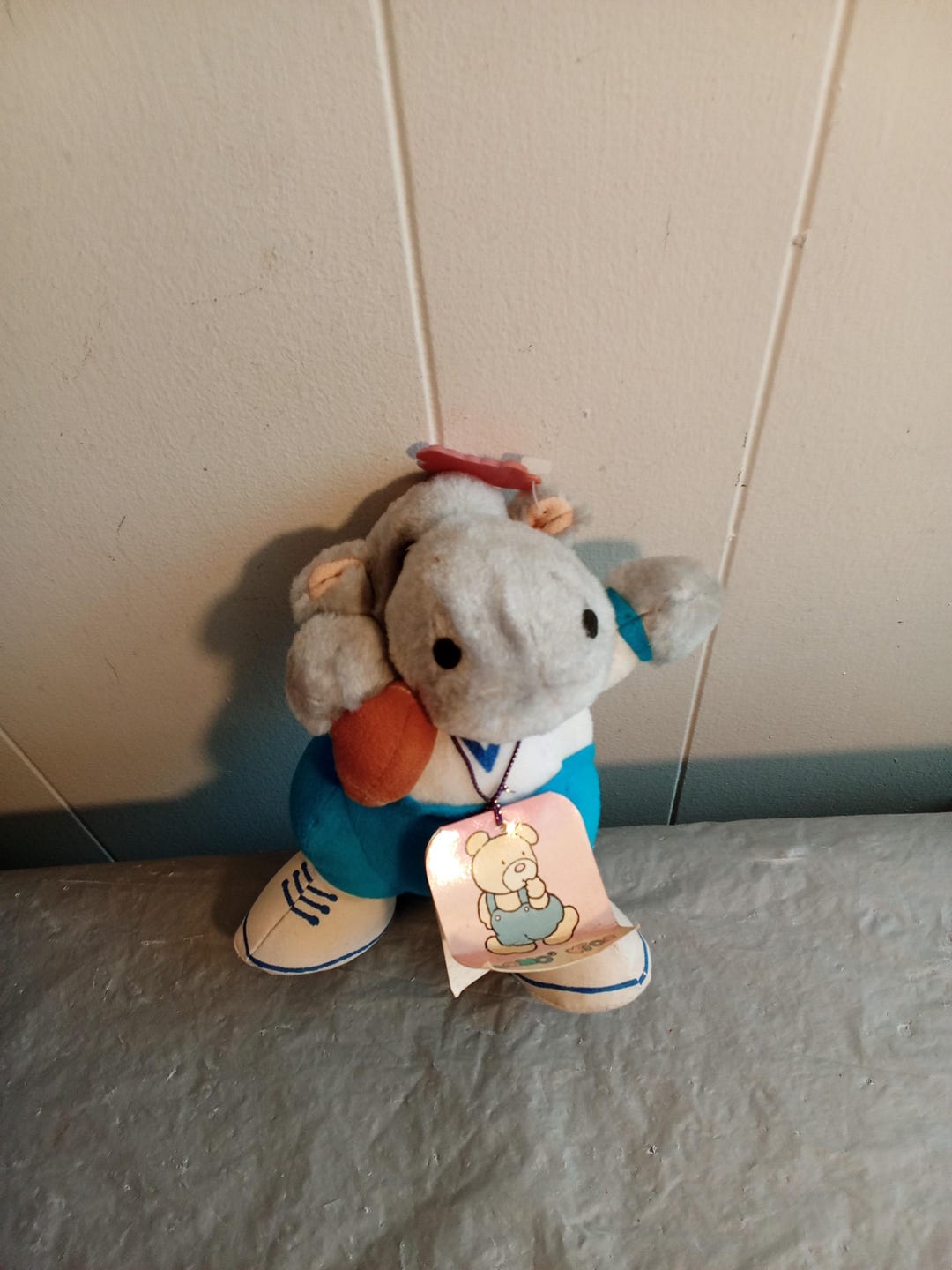6.5" Flomo Kids Plush Hippo, Football Hippopotamus, Read Description - Etsy