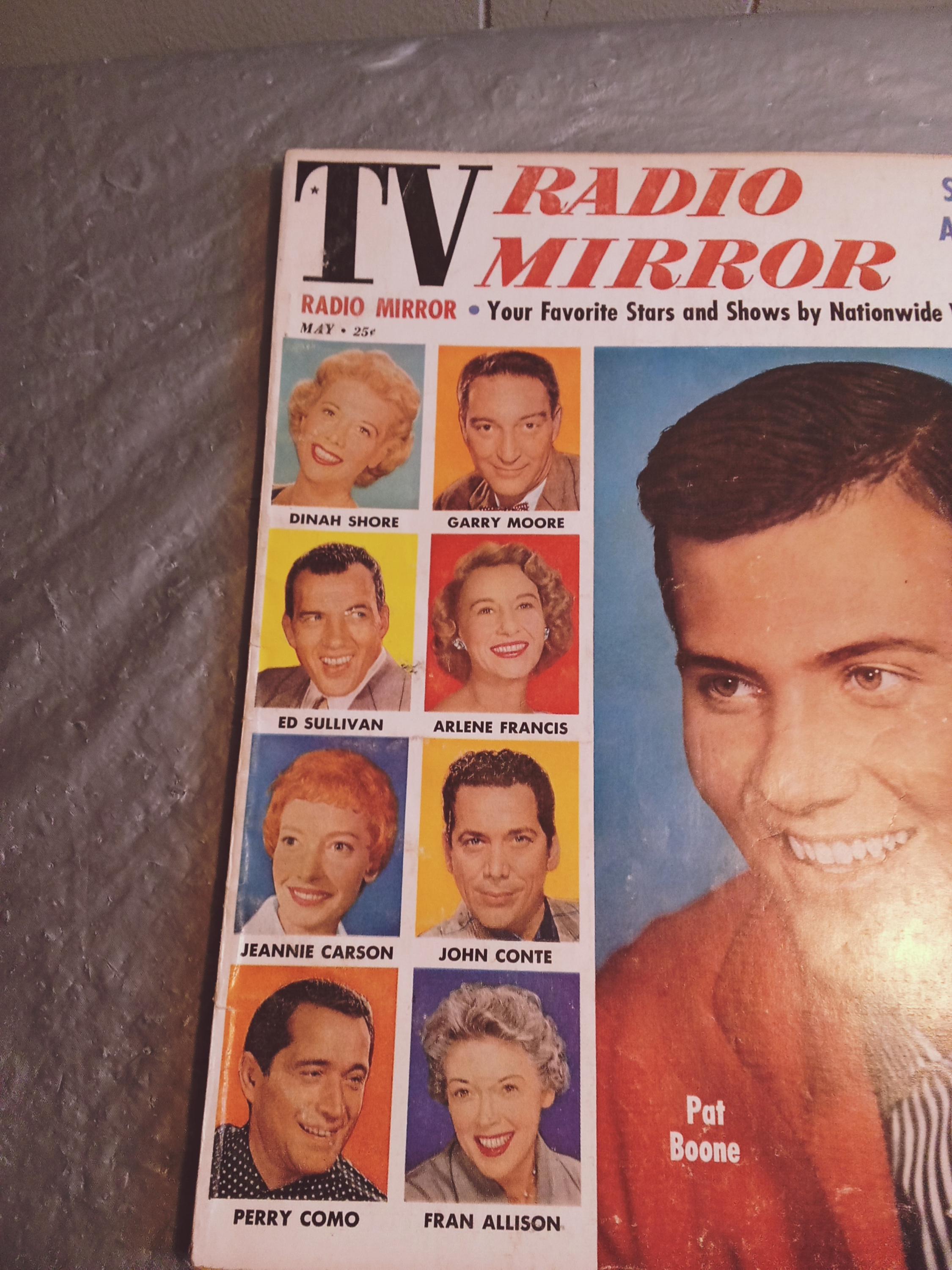 May 1957 TV Radio Mirror Magazine, Pat Boone Cover, Dinah Shore, Garry ...