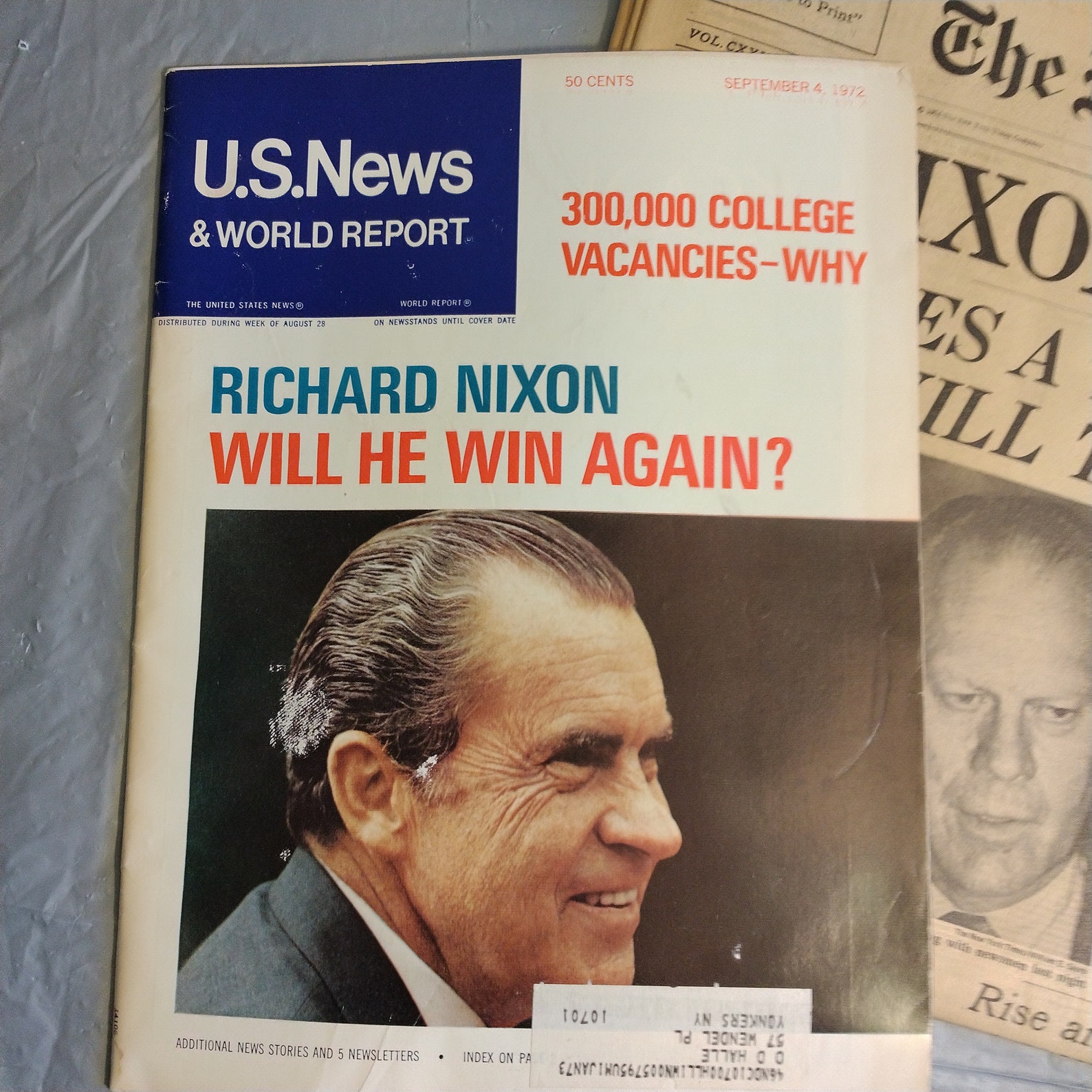 3pc 1970s Nixon Ford Rockefeller US News Magazine New York Times ...