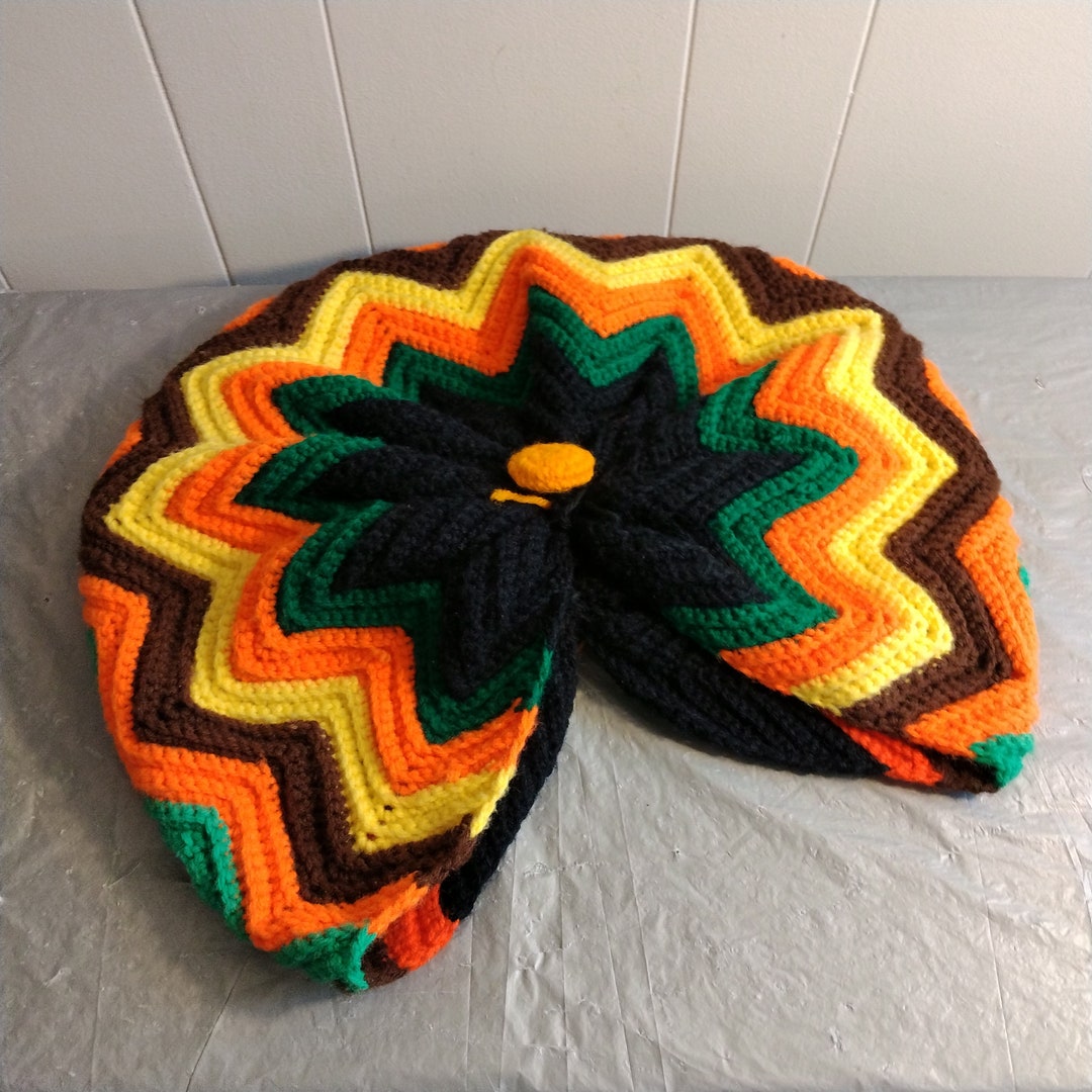 Vintage Crochet Round Pillow Cover, Decorative Pillow Cover - Etsy