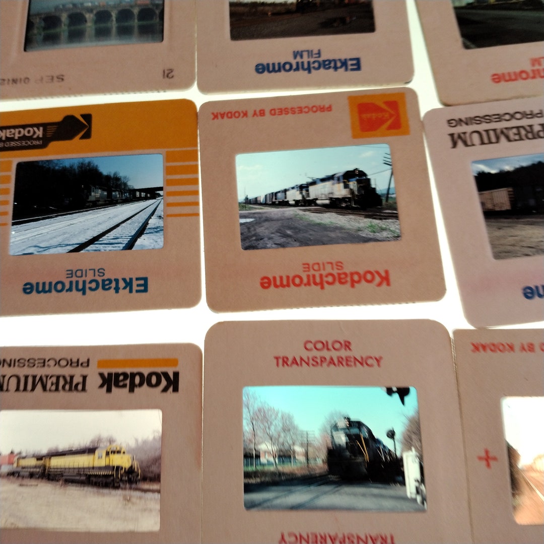 200+ 70s 80s 90s Railroad 2x2 Train Slide Locomotive Slides Amateur ...