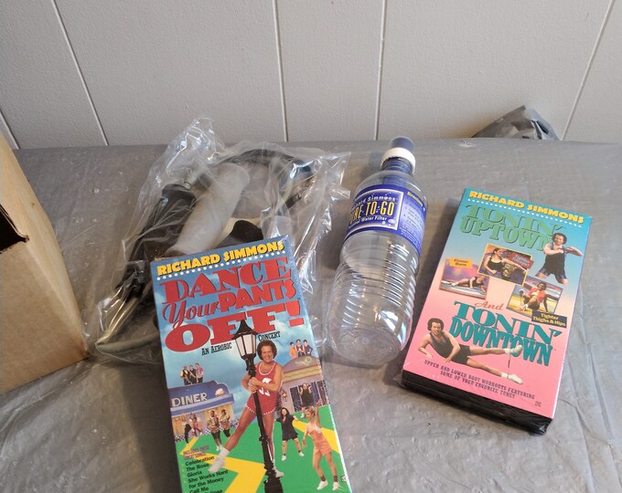 Vintage Richard Simmons VHS Tapes Band Water Bottle, Exercise Tapes - Etsy