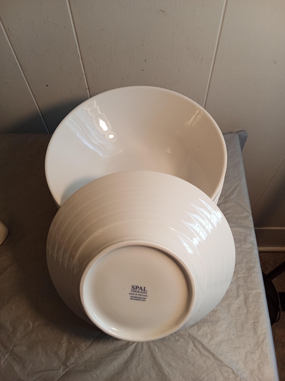 6 Spal Porcelanas White Soup Salad Bowls 8 1/4" - Etsy