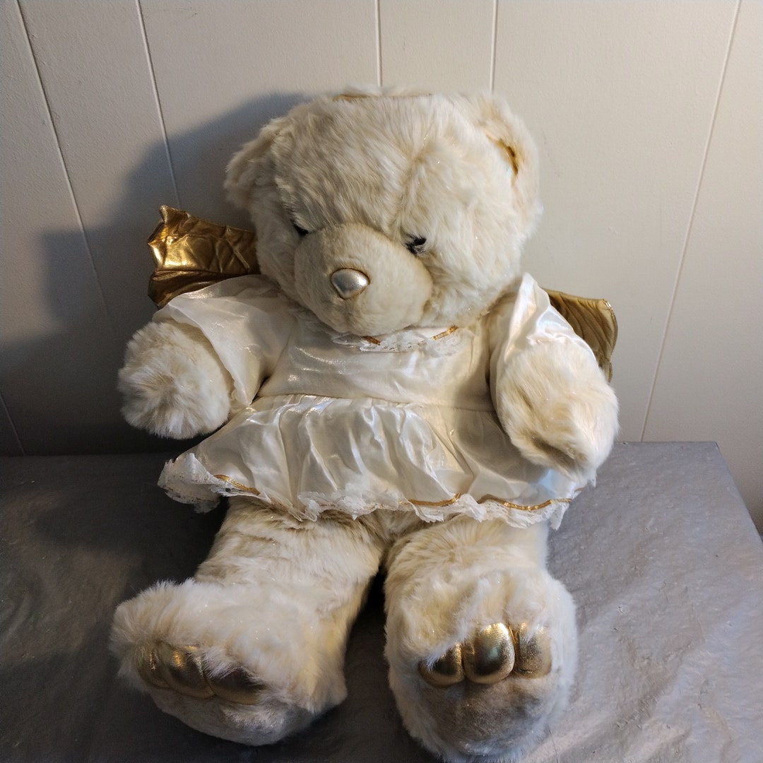 Large Vintage JC Penney Plush Angel Bear - Etsy