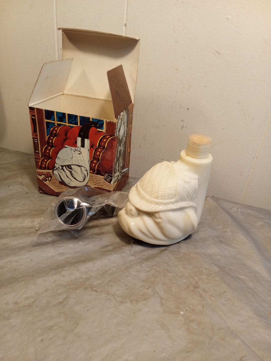 Full Vintage Avon Bulldog Pipe Decanter, Oland Cologne 6 Fl Oz - Etsy