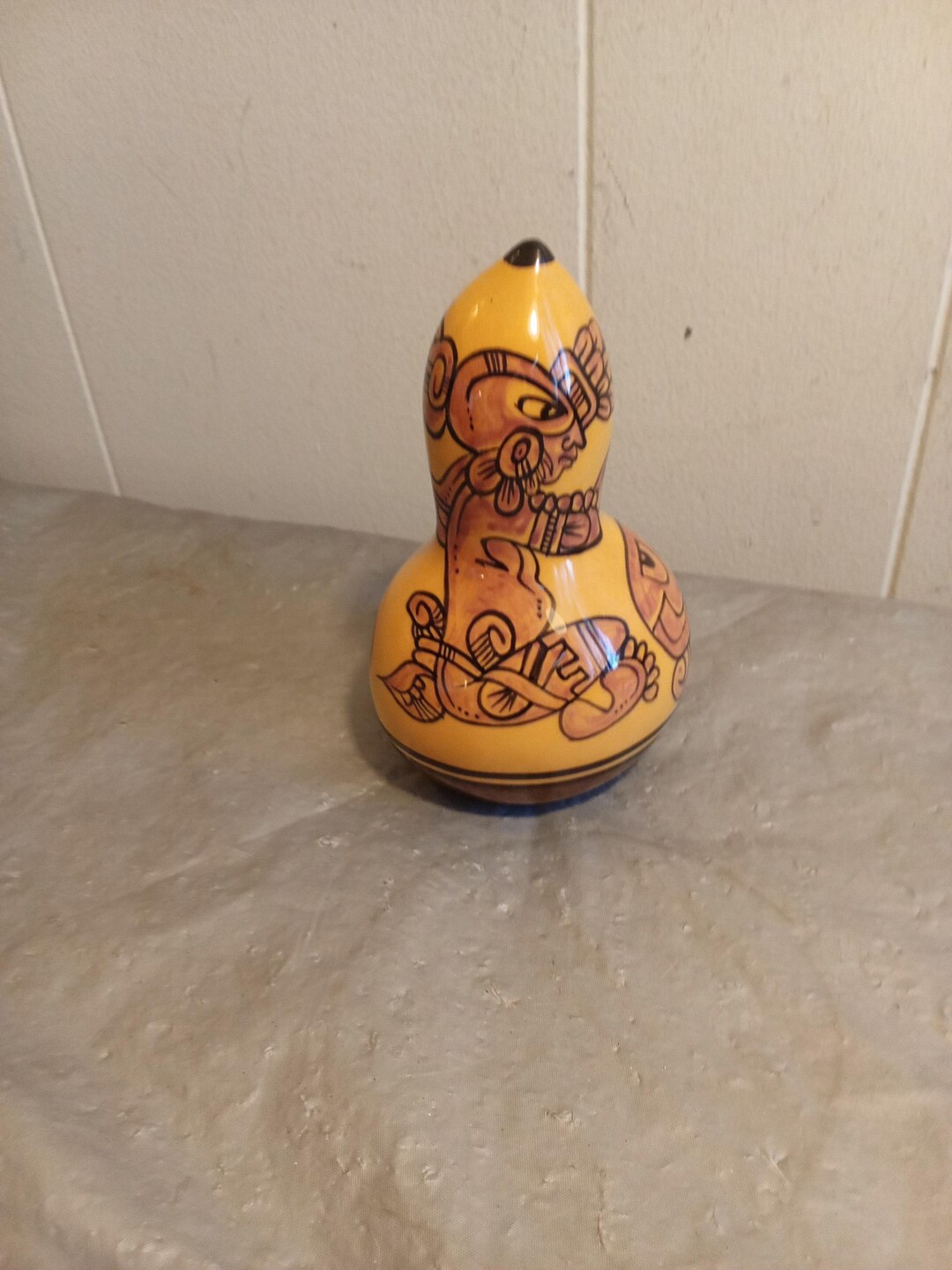 Pintado A Mano Maria Art Pottery With Tribal Figures, Vintage Folk Art ...