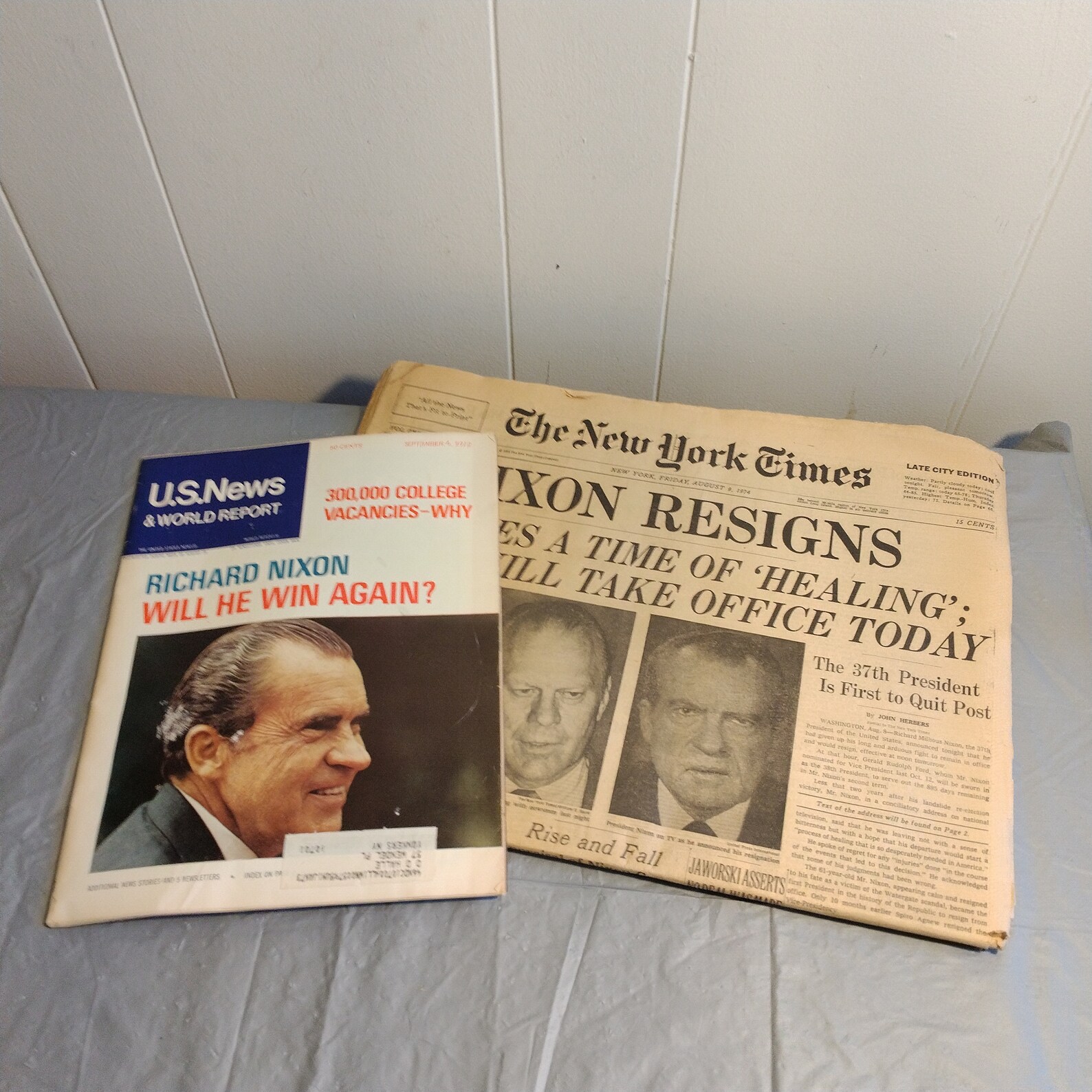 3pc 1970s Nixon Ford Rockefeller US News Magazine New York Times ...
