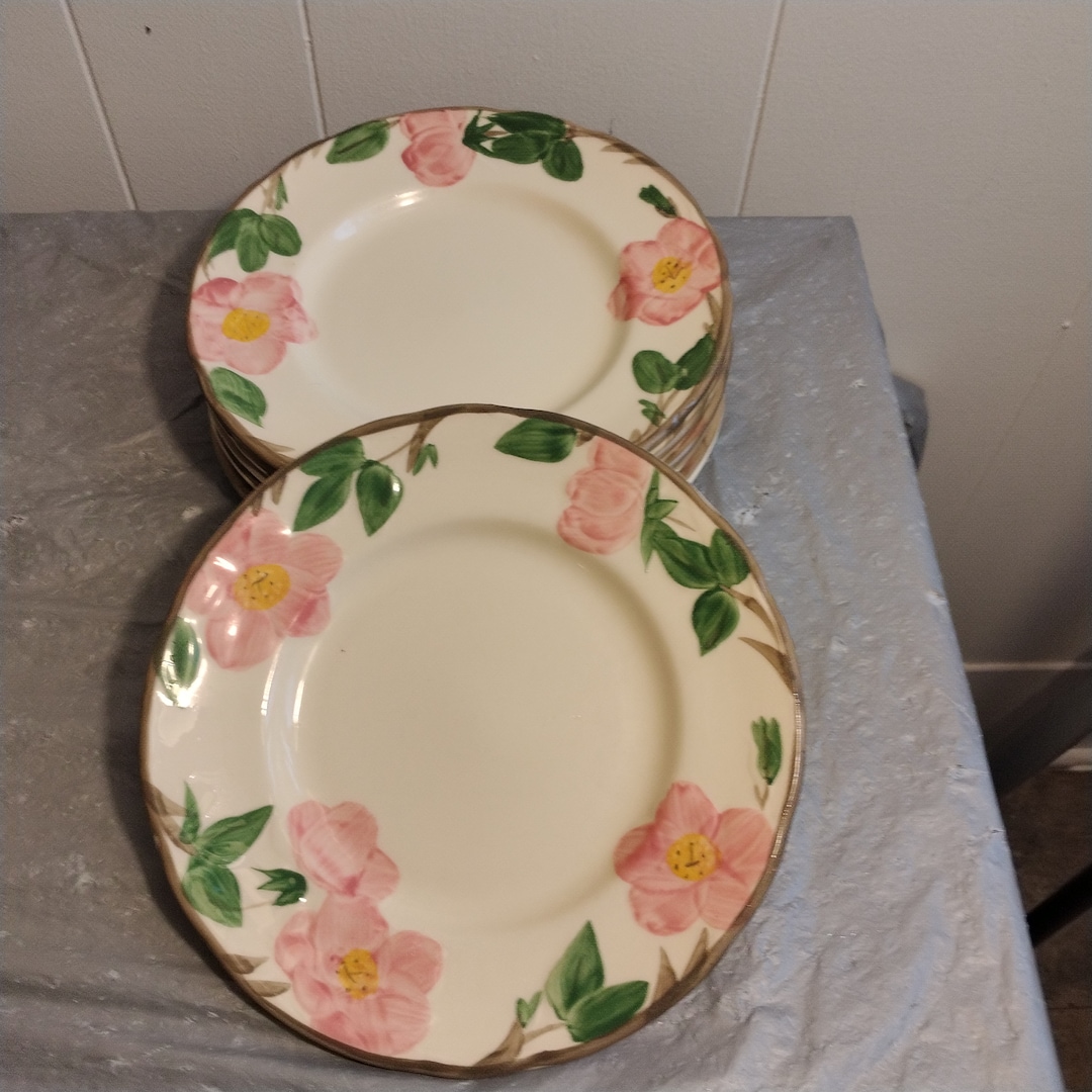 6 Desert Rose Franciscan England Plates, Salad Plates, 7 1/2 ...
