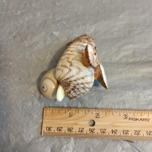 2 Seashell Duck Figurines, Ducks Made From Seashells, Beach Nautical ...