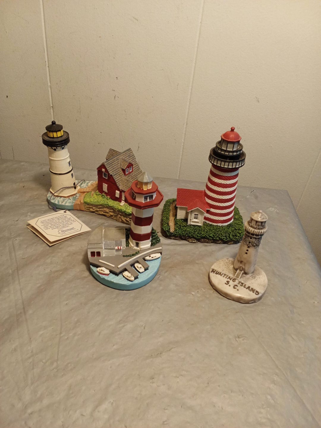 4pc Lighthouse Collection, Hunting Island SC, Spoontiques, Nautical ...