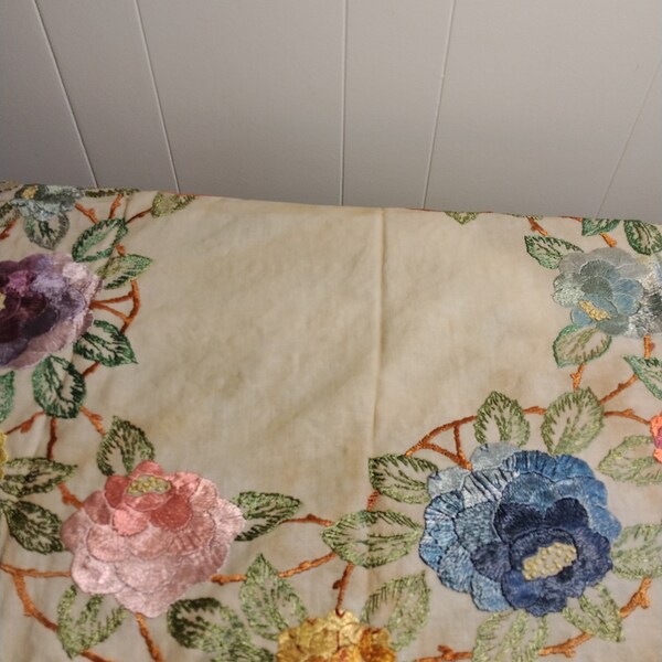 Embroidered Tablecloth - Etsy