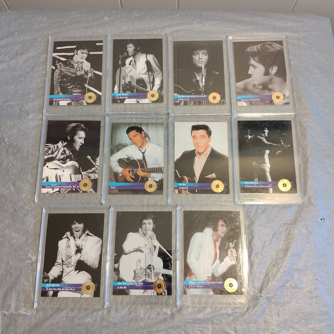 11 Vintage Elvis Presley Trading Cards - Etsy
