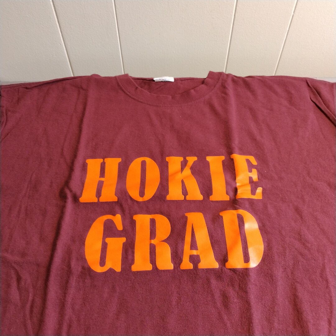 Vintage Virginia Tech T Shirt, Hokie Grad - Etsy