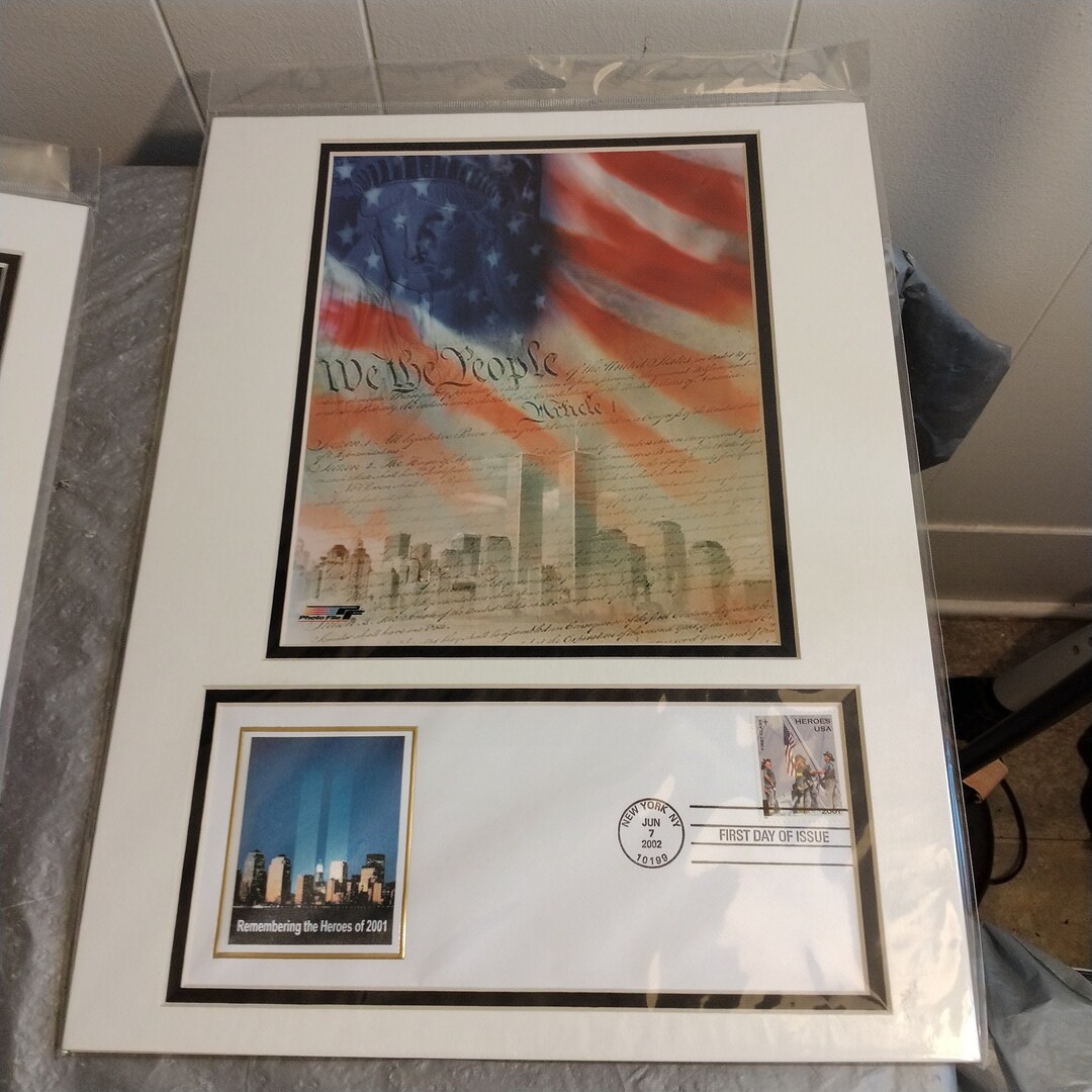 9-11 Heroes Usa 2001 First Class Stamp With Photo First Day of Issue ...
