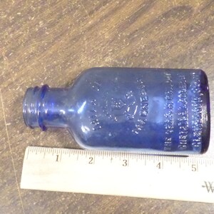 Vintage Cobalt Blue Milk of Magnesia Medicine Bottle - Etsy