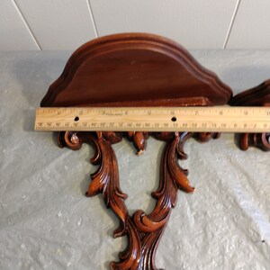 Pair Vintage Syroco Wood Wall Shelf Shelves Sconces - Etsy